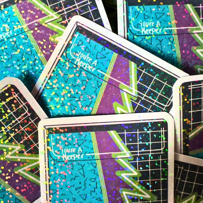 You're a Keeper Sticker, 90s Trapper Keeper, Nostalgia 90s Design ...