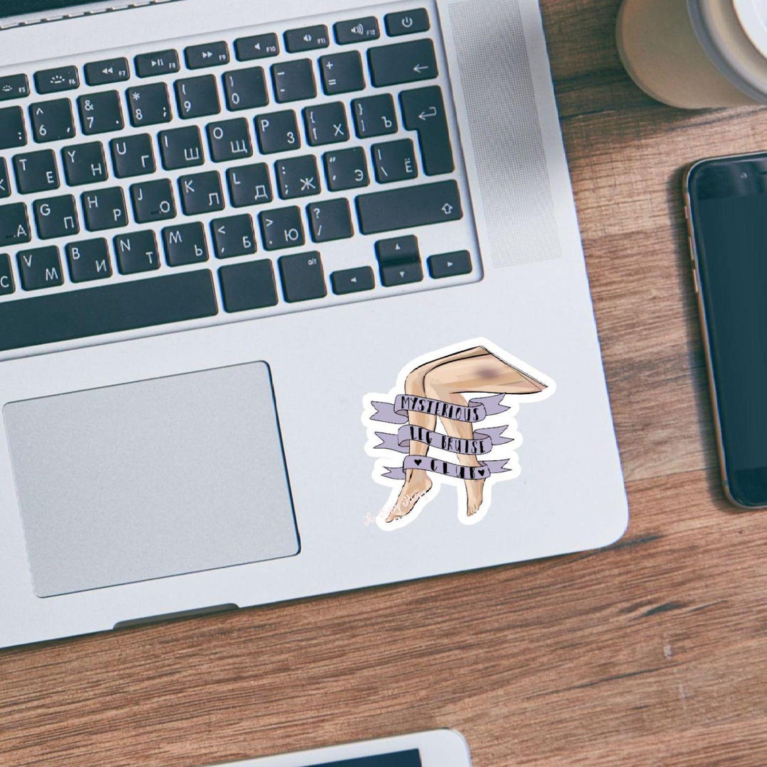 Mysterious Leg Bruise Sticker - Etsy