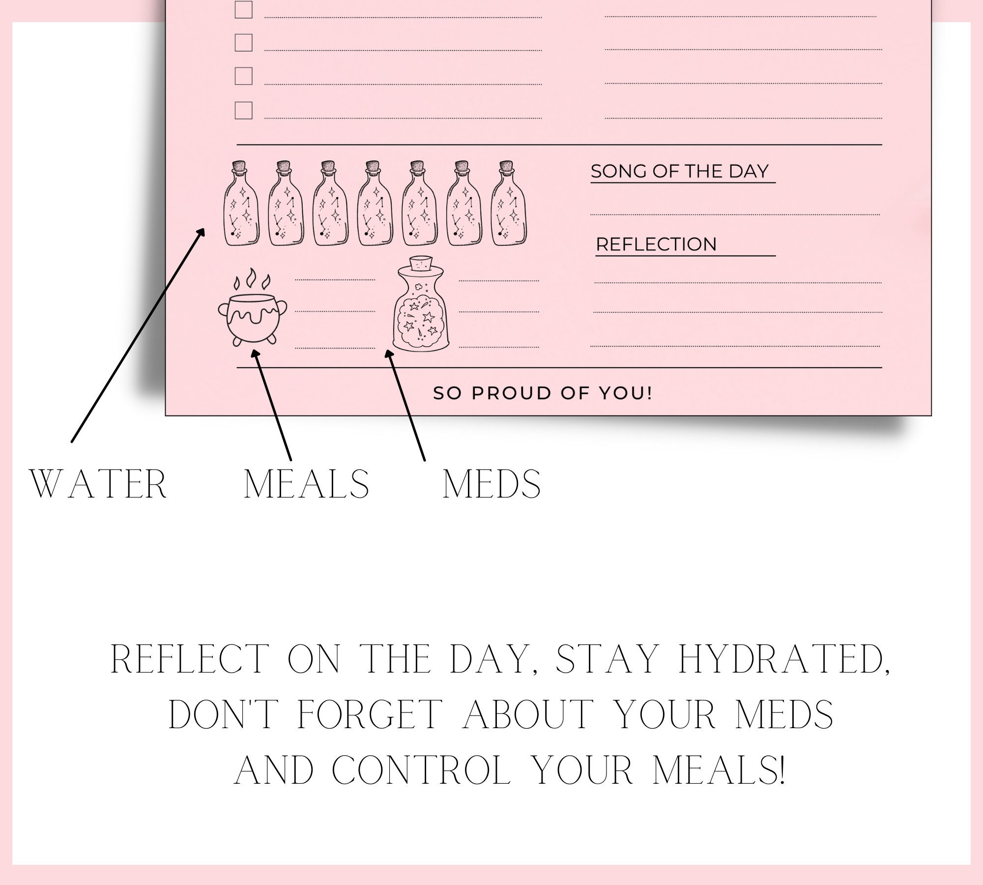Magic Themed Daily Planner Printable | Daily Planners | Printable ...