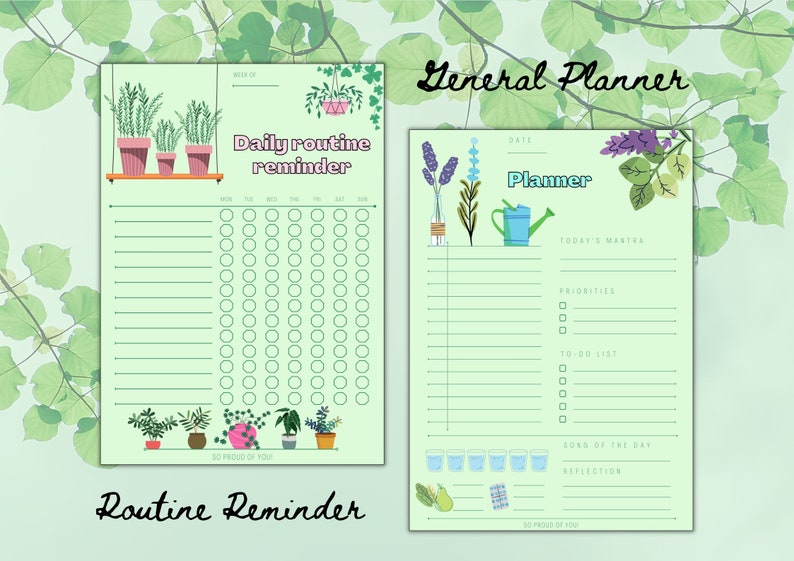 Plant Planners | Daily Planner PDF| Action Planner | Priority Planner ...