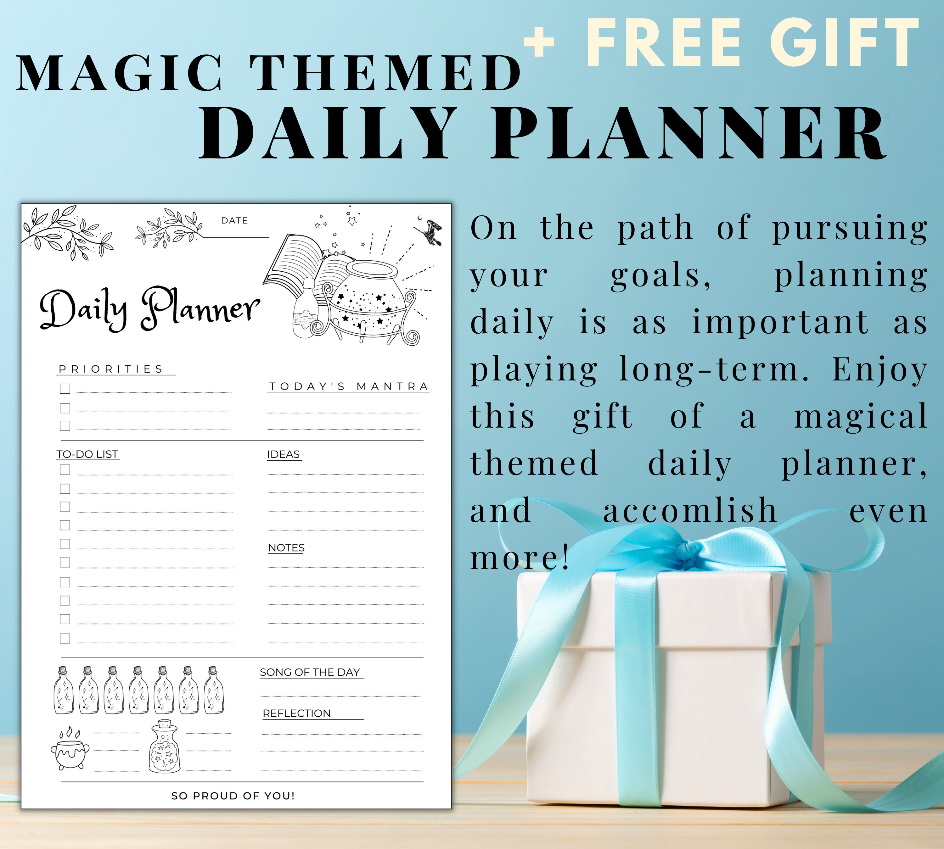 ADHD Goal Planner Printable | Productivity & Efficiency Planner | ADHD ...