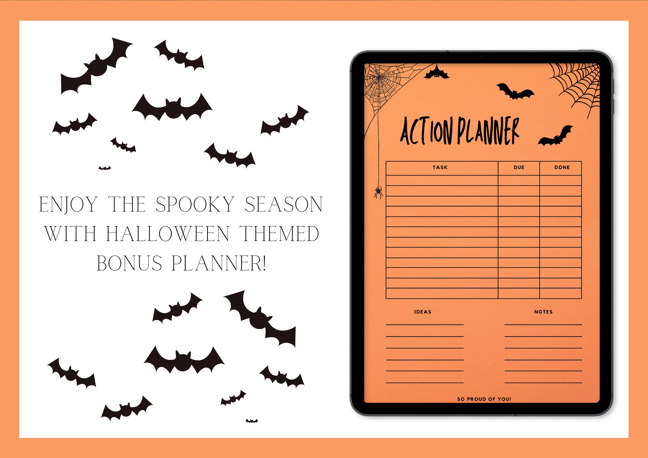 Set of Black and White Magic Printable Planners | 7 Planners | Daily ...