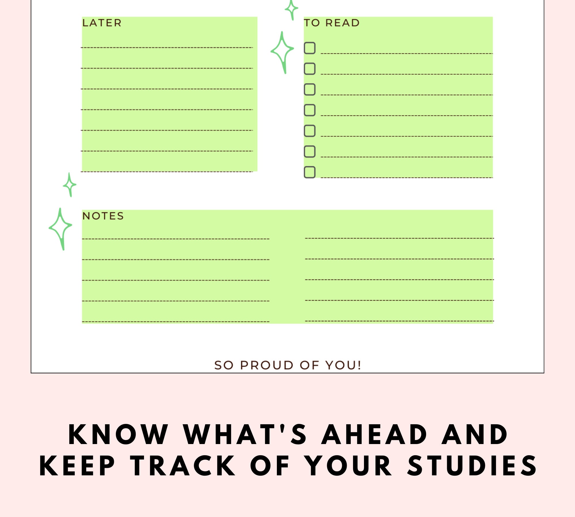 Study Planners Printable 8 Colors Study Session Planner - Etsy