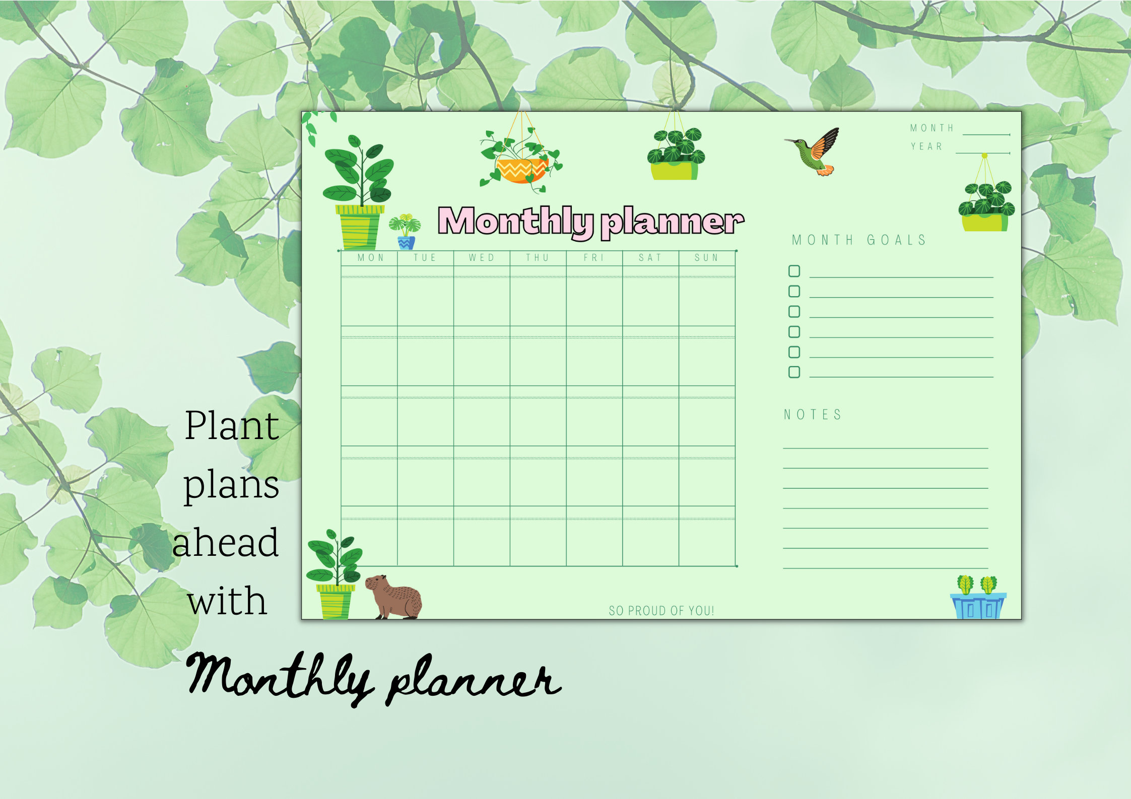 Plant Planners | Daily Planner PDF| Action Planner | Priority Planner ...