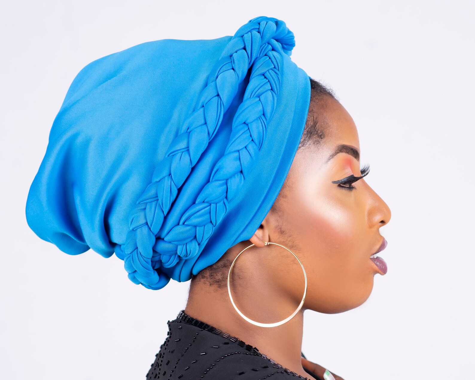 DOUBLE BRAIDED Pre-tied Turban Chemo Cap Hair Loss Cover - Etsy