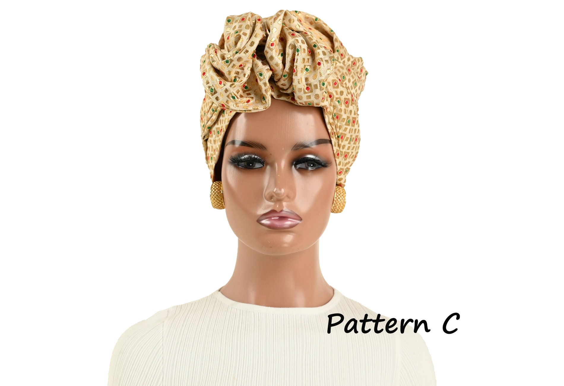 SATIN LINED WIRE Turban, Elegant Women Headwear, Fashion Turban, Hijab ...