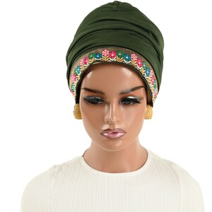 ELEGANT Limited Edition PRE-TIED Luxury Turbans With Appliqué Wedding ...