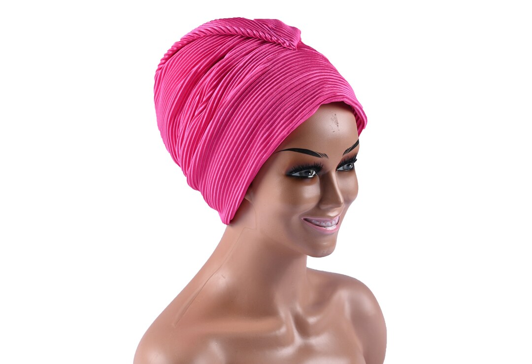 PREMIUM EXQUISITE PRETIED Luxury Turban Wedding Instant Turban Headwrap ...