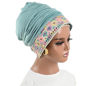 ELEGANT Limited Edition PRE-TIED Luxury Turbans With Appliqué Wedding ...