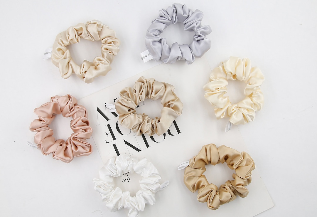 100% Mulberry Silk Scrunchie-large Size Ponytail Holder 22 Momme Silk ...