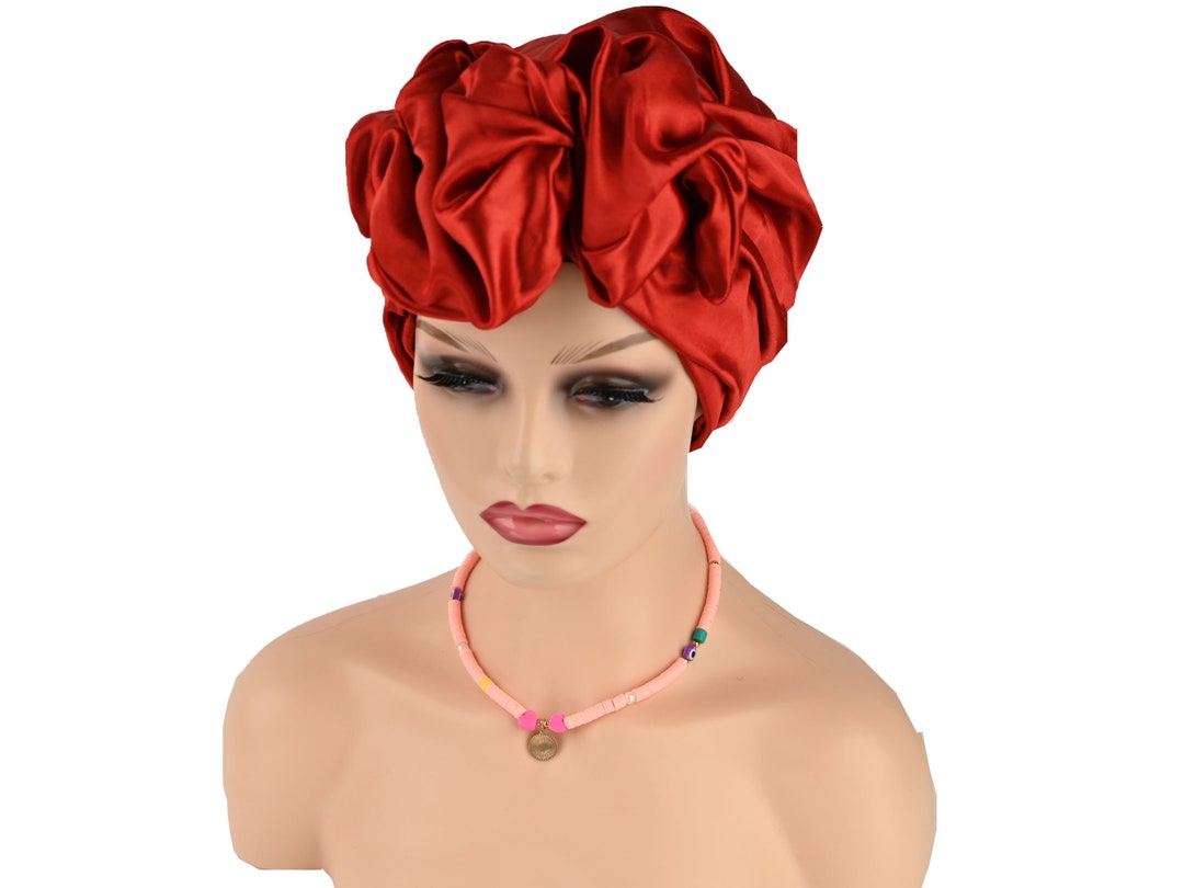 SATIN LINED WIRE Turban, Elegant Women Turban, Fashion Turban, Hijab ...