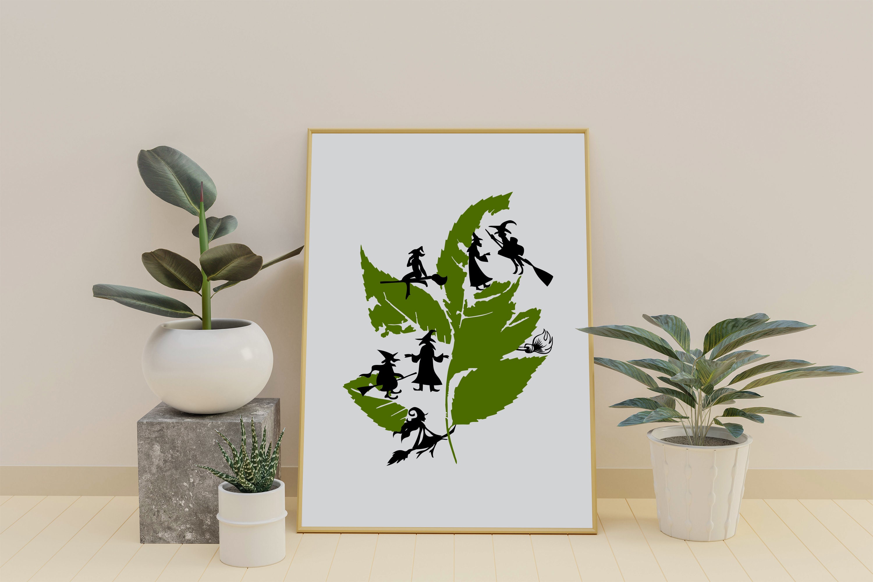 Witch Friend Poster Dark Green Witch Witchy Wall Art Wicca - Etsy