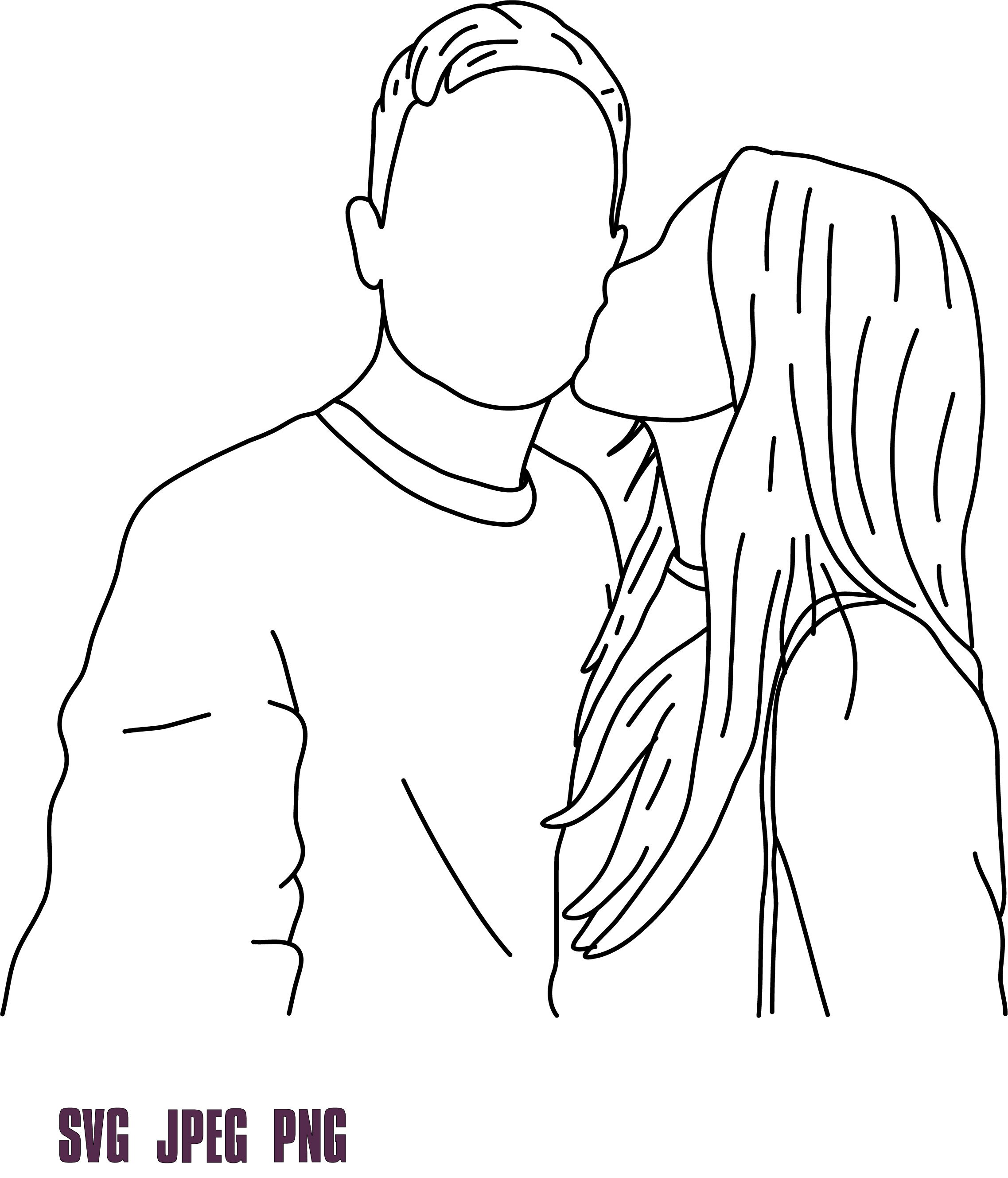 Custom Line Drawing Personalized Line Art Minimalist - Etsy