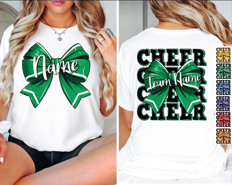 Personalized Cheerleading Team Shirt: Custom Name, Mascot Tee - Etsy
