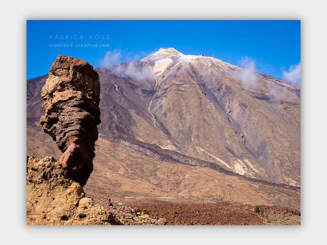El Teide Photo Art on Canvas Nature Picture Tenerife Wall Picture ...