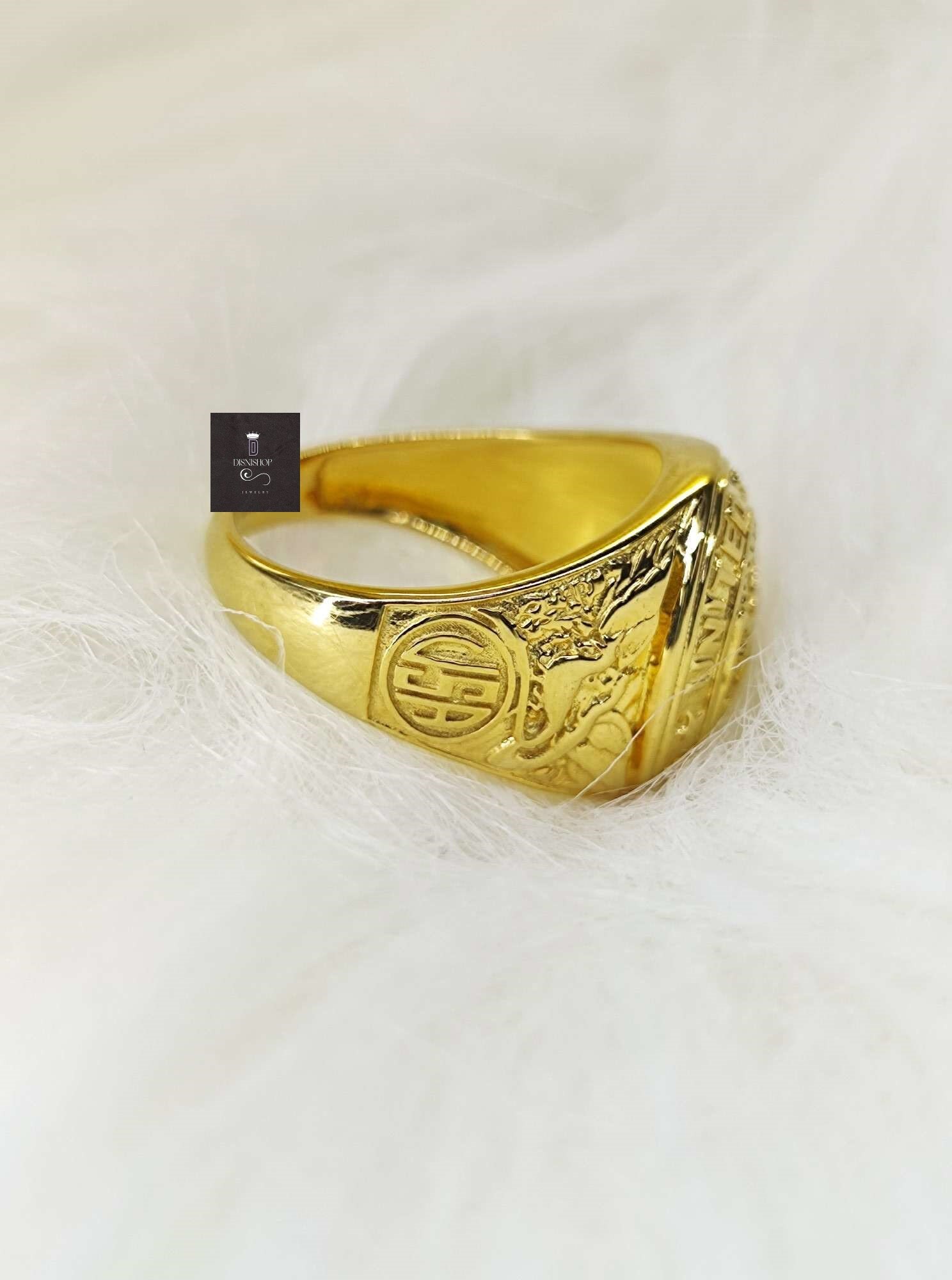 US Army Men Silver Ring Armed Forces Ring Statement Gold - Etsy