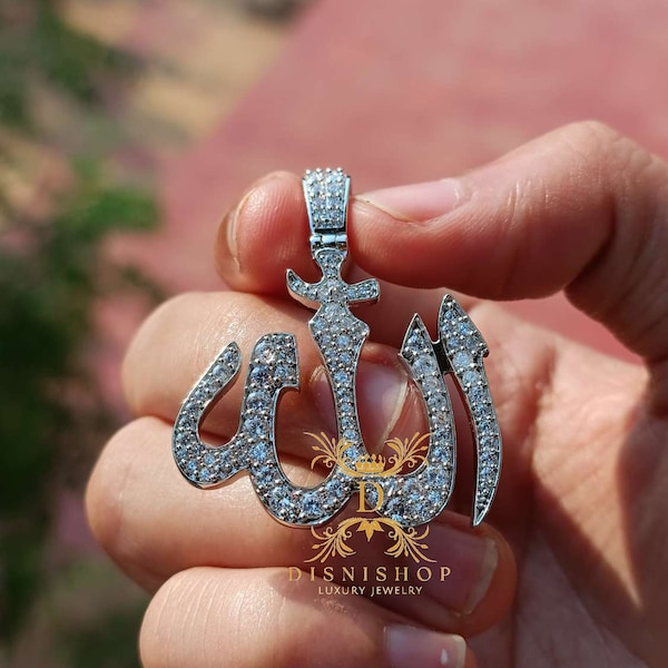 Diamond Arabic Pendant - Etsy