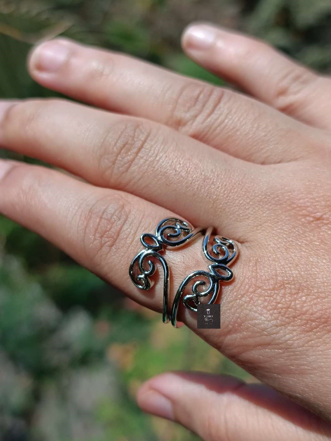 Enhancer Ring Guard, 14K Gold Over Silver, Enhancer Ring, Ring Guards ...