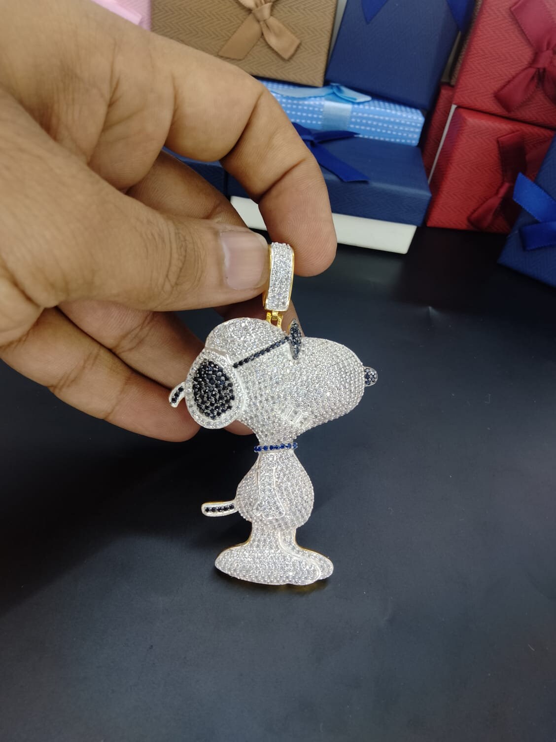 Snoopy Cartoon Pendant Diamond Halloween Pendant - Etsy