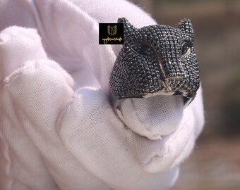 Puma Diamond Ring - Etsy