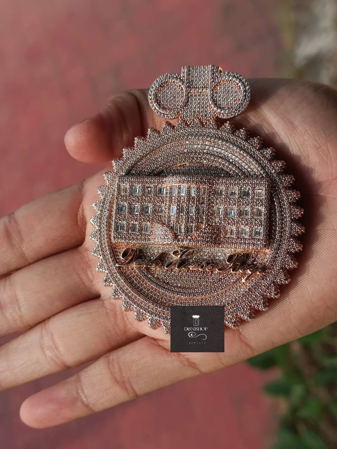 Custom Made Hip Hop Huge Custom Letter 14k White Gold, Trendy Pendant ...