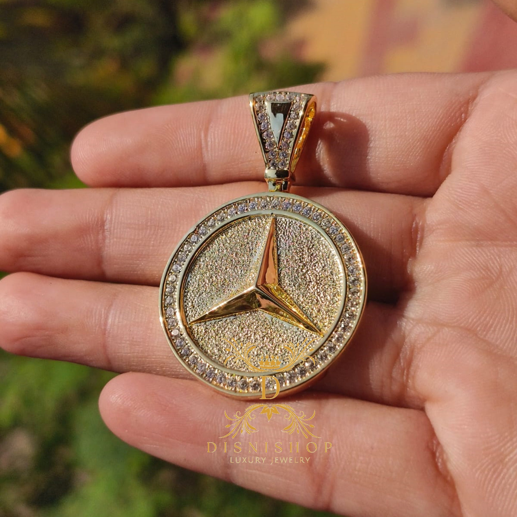 Mercedes Benz Logo Pendant - Etsy