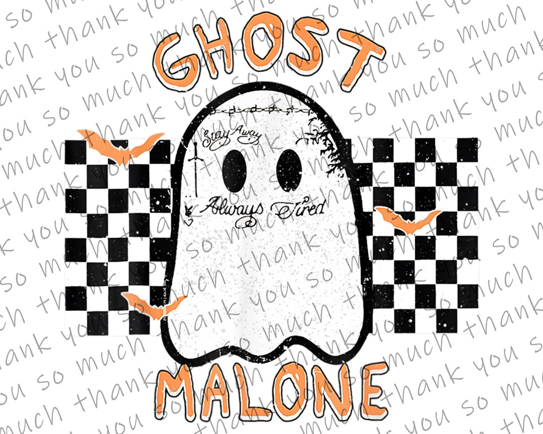 Ghost Malone PNG, Funny Ghost Instant Download, Sublimation Graphics ...