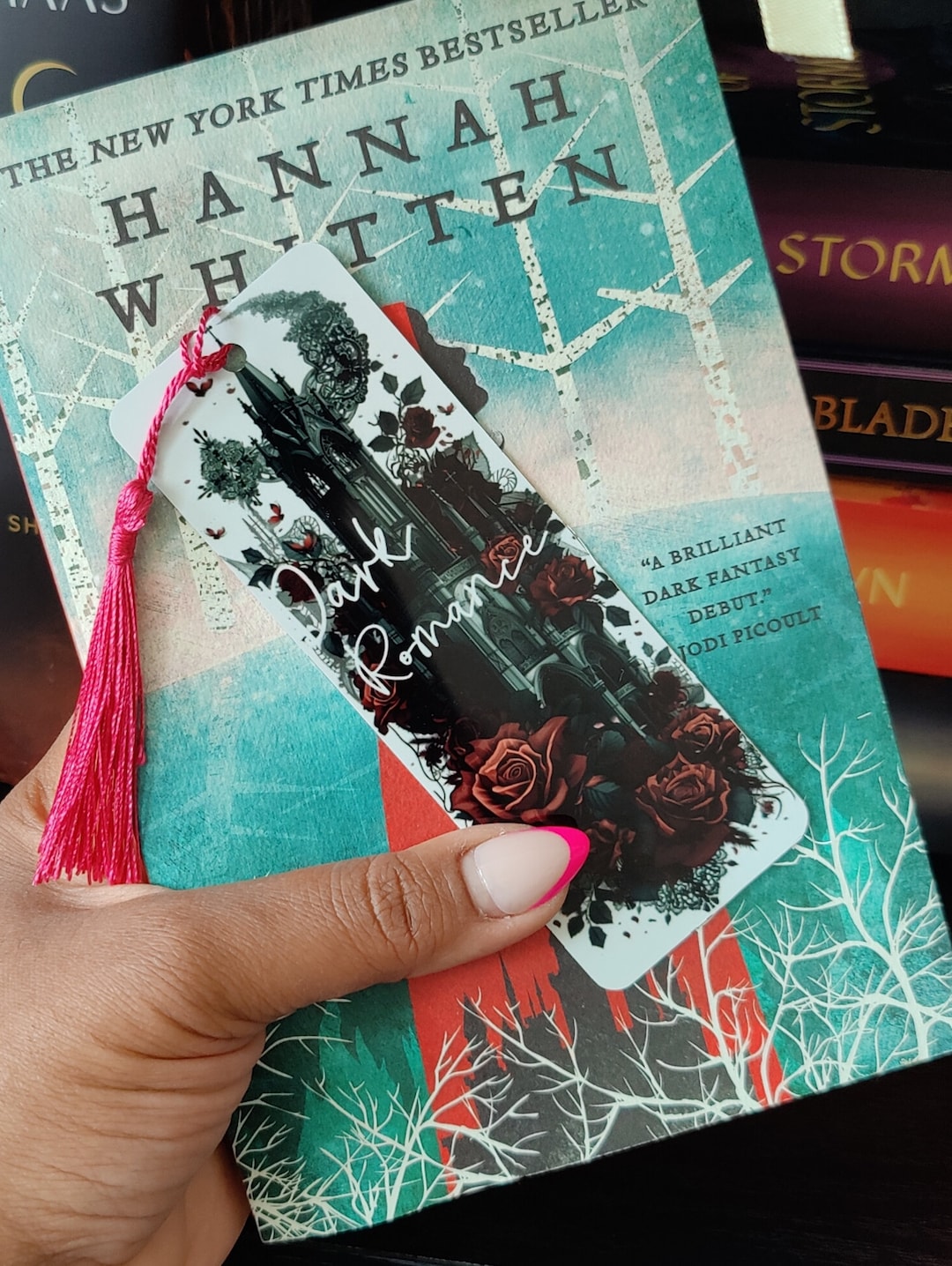 Dark Romance Custom Bookmarks, Romantic Goth Style Bookmarks for Dark ...