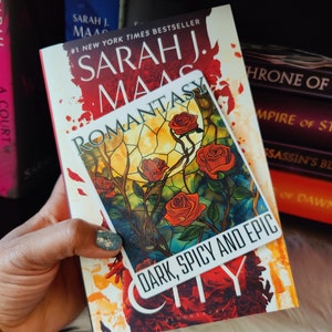 Romantasy Reader, Large Laminated Bookmarks Book Lover Gifts for ...