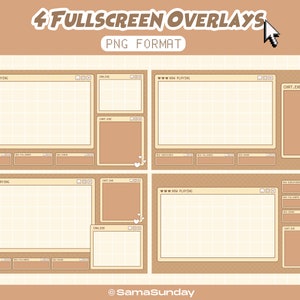 Stream Overlay Package Twitch, Twitch Stream Package, Brown Neutral ...