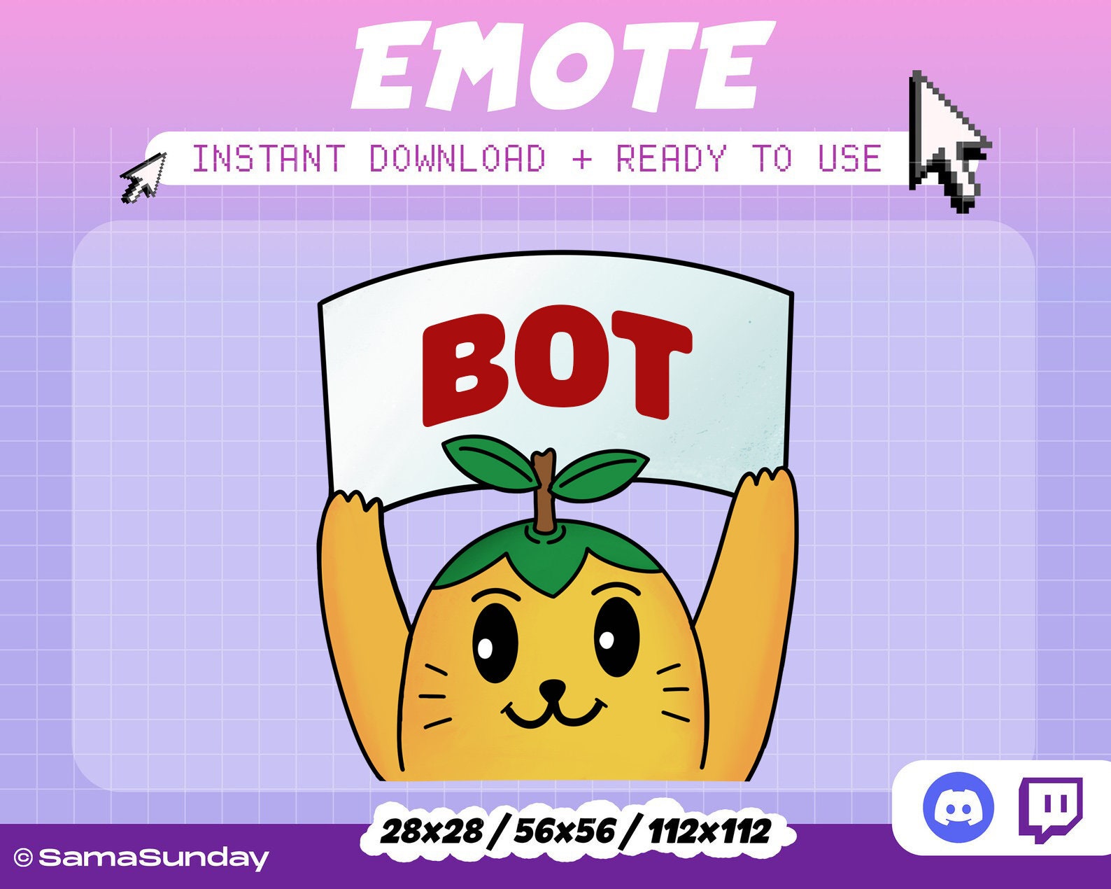 BOT Emote, Twitch Emote, Discord Emote, Youtube Emote, Streamer Emote ...