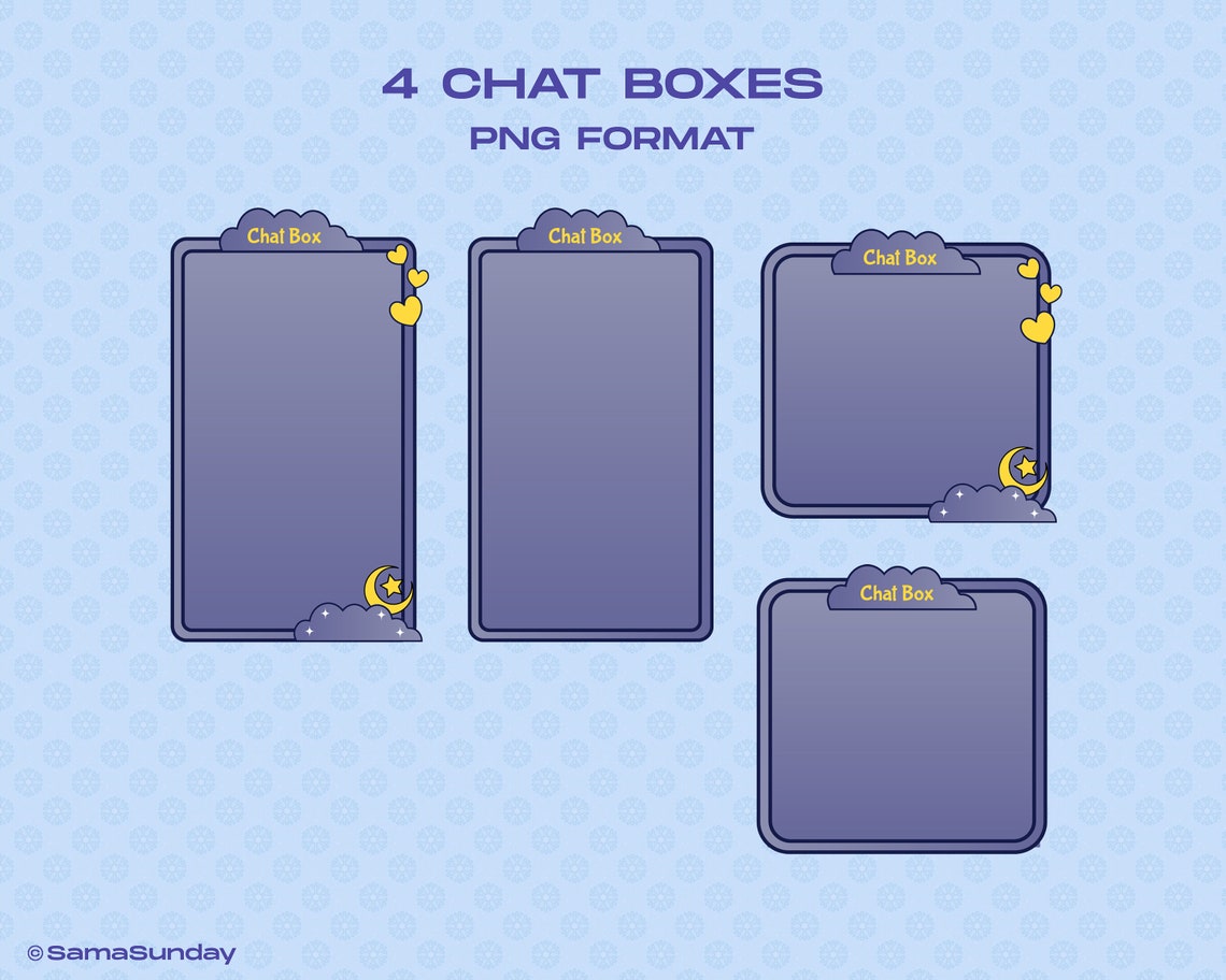 Animated Moon and Star Stream Overlay Package for Twitch, Twitch Stream ...