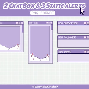 Stream Overlay Package Twitch, Twitch Stream Package, Purple Pastel ...