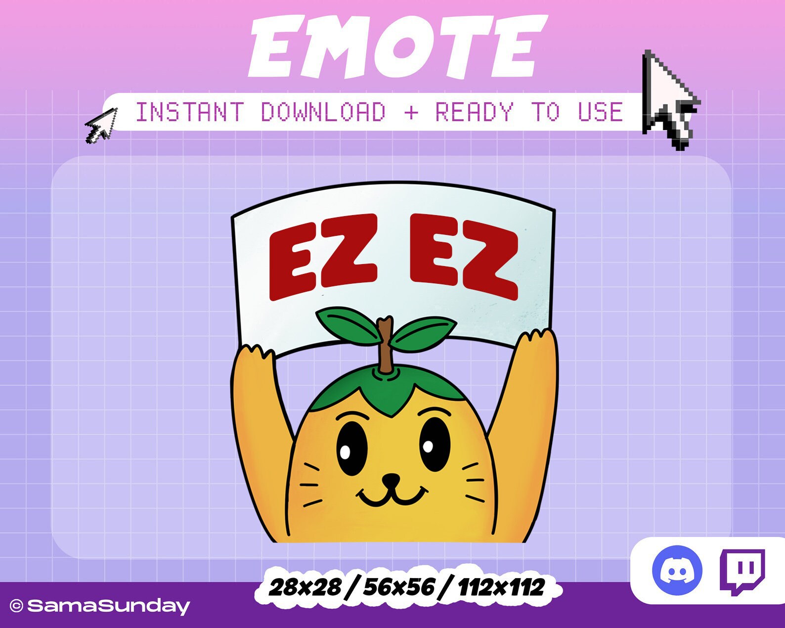 EZ Emote, Twitch Emote, Discord Emote, Youtube Emote, Streamer Emote ...