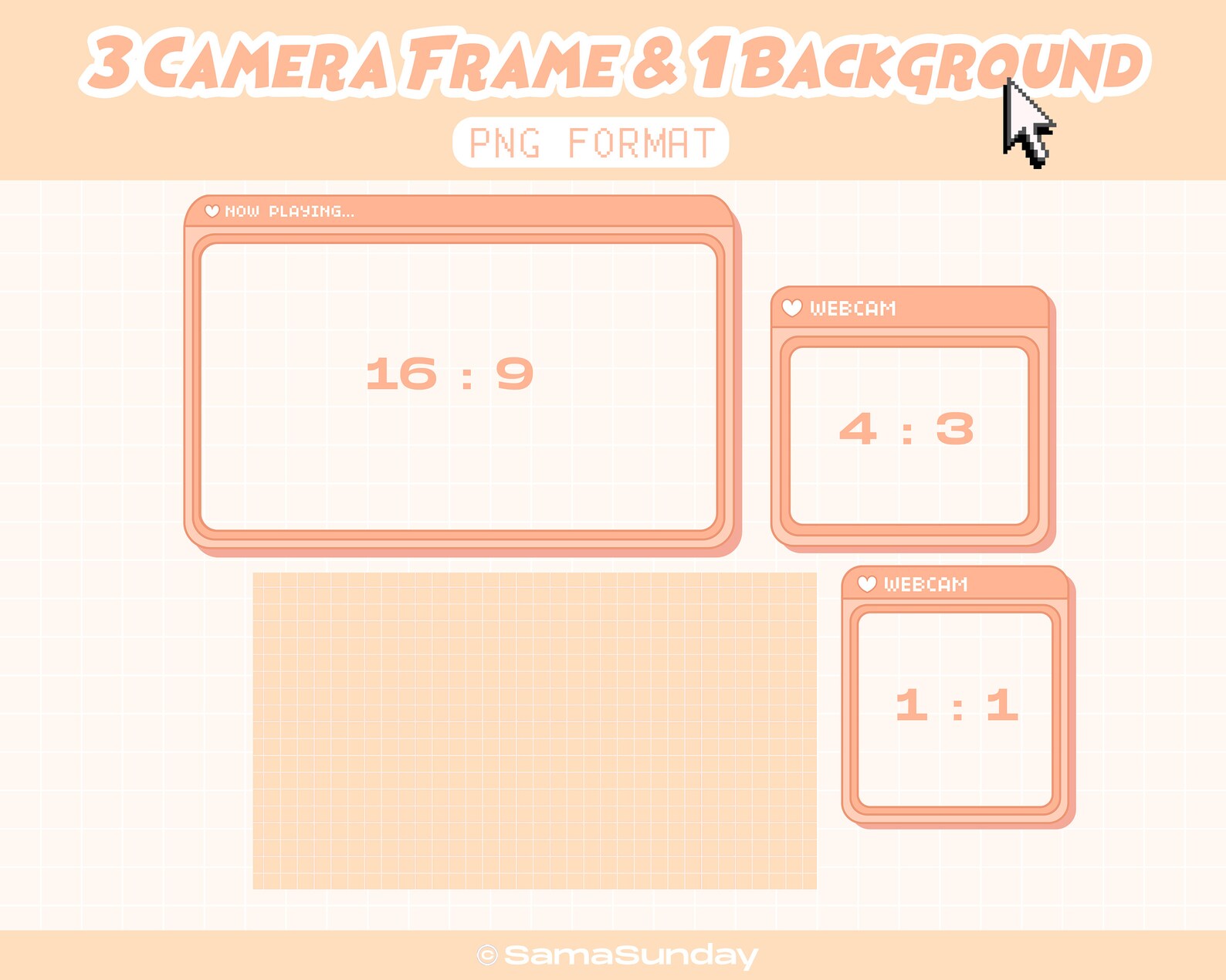 Stream Overlay Package for Twitch, Cute Aesthetic Overlay, Kawaii ...