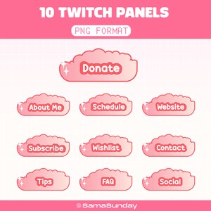 Softy Red Love Stream Overlay Package Twitch, Twitch Stream Package ...