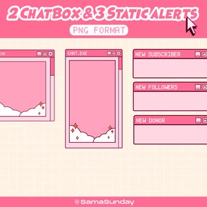 Stream Overlay Package Twitch, Twitch Stream Package, Pinky Rose Pastel ...