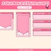 Stream Overlay Package Twitch, Twitch Stream Package, Pinky Rose Pastel ...
