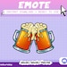 BEER CHEERS Emote, Twitch Emote, Discord Emote, Youtube Emote, Streamer ...