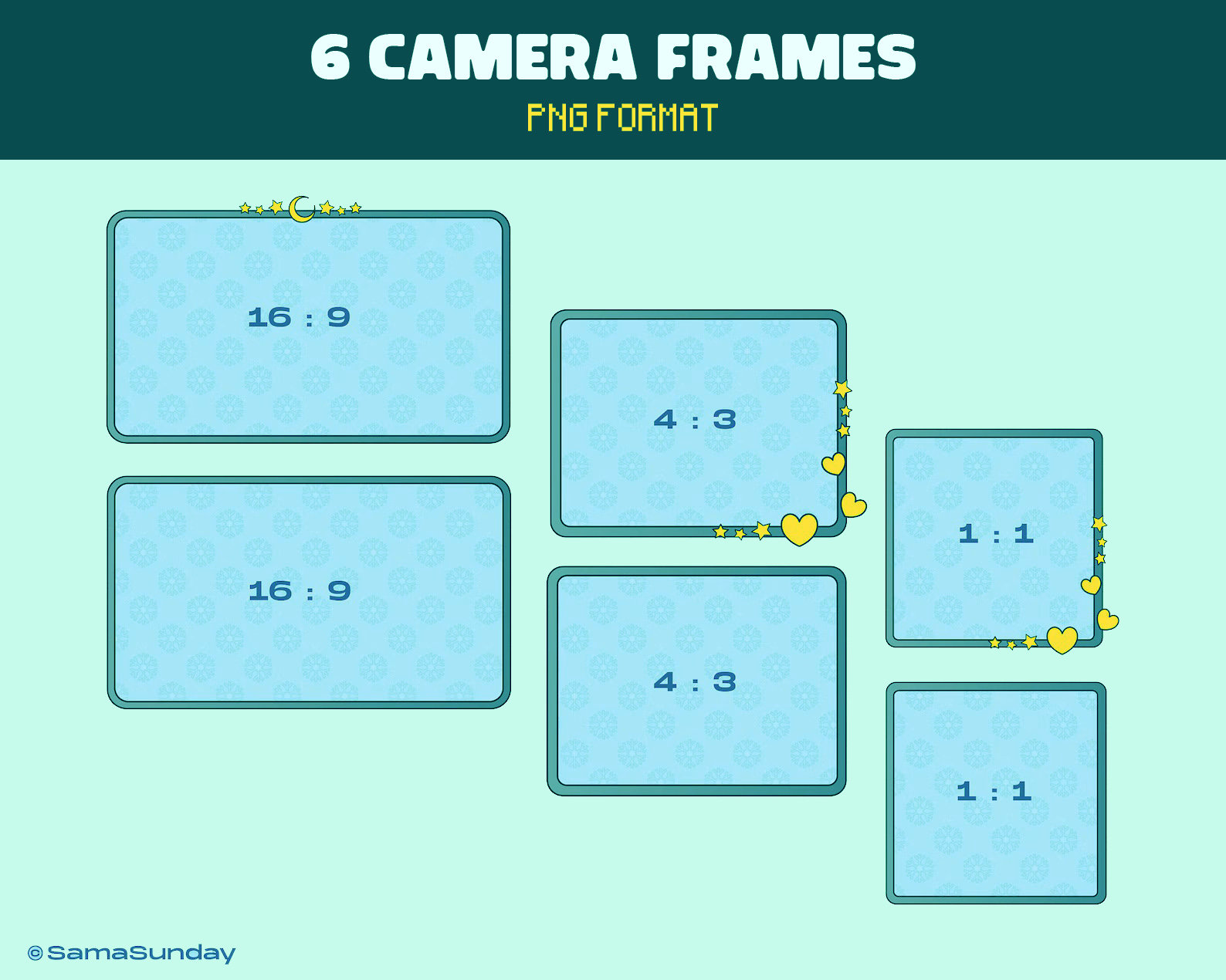 Stream Overlay Package Twitch, Green Moon and Star Stream Overlay ...