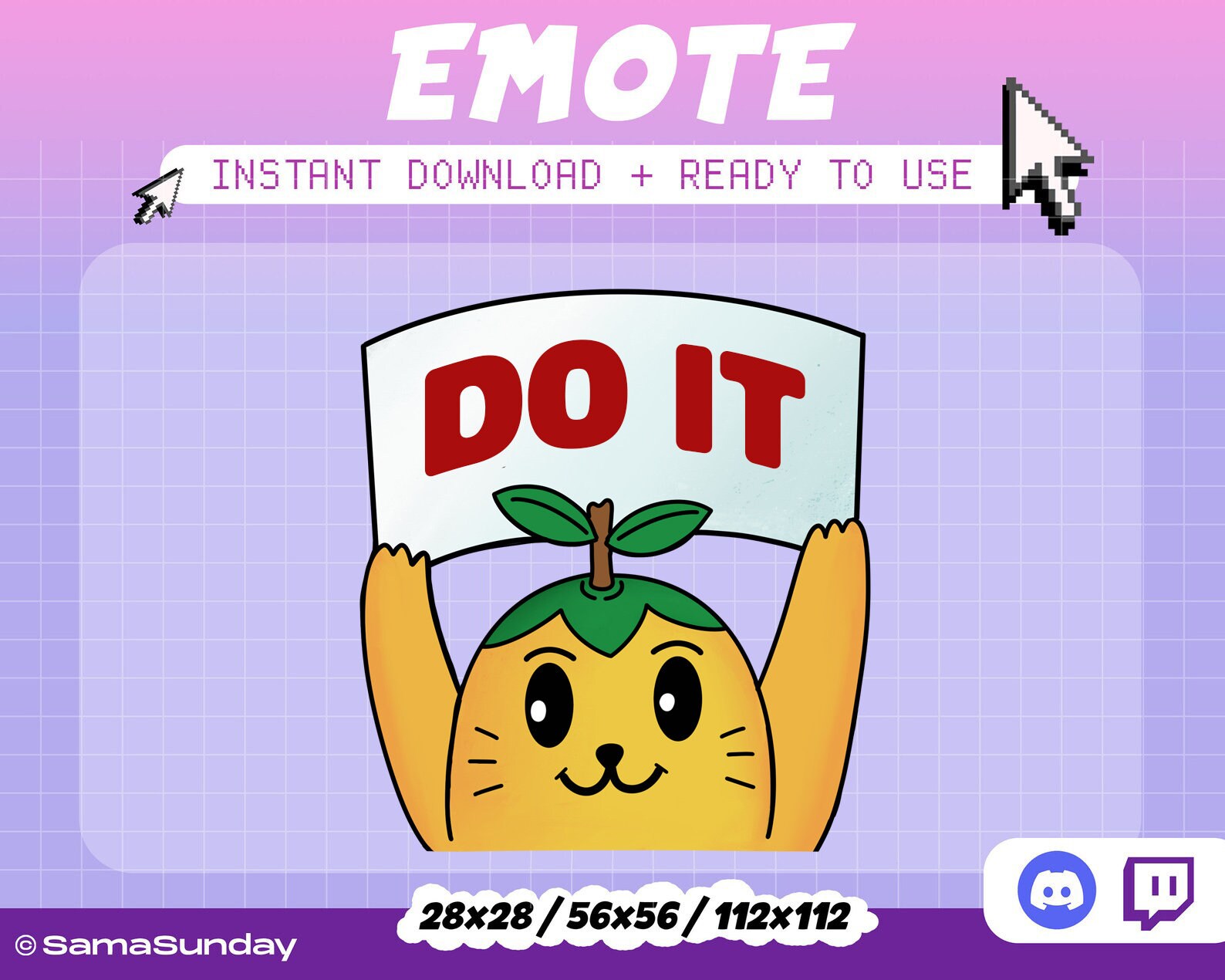 DO IT Emote, Twitch Emote, Discord Emote, Youtube Emote, Streamer Emote ...