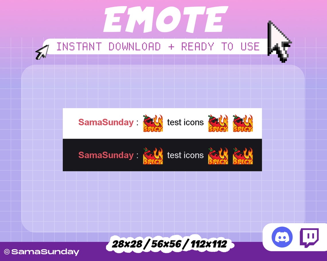 Spicy Emote Twitch Emote Discord Emote Youtube Emote - Etsy Canada