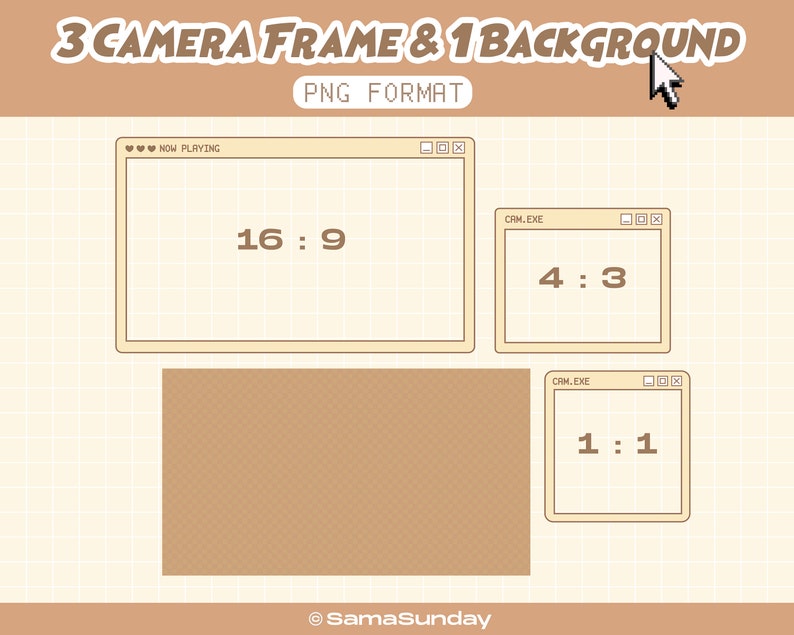 Stream Overlay Package Twitch, Twitch Stream Package, Brown Neutral ...