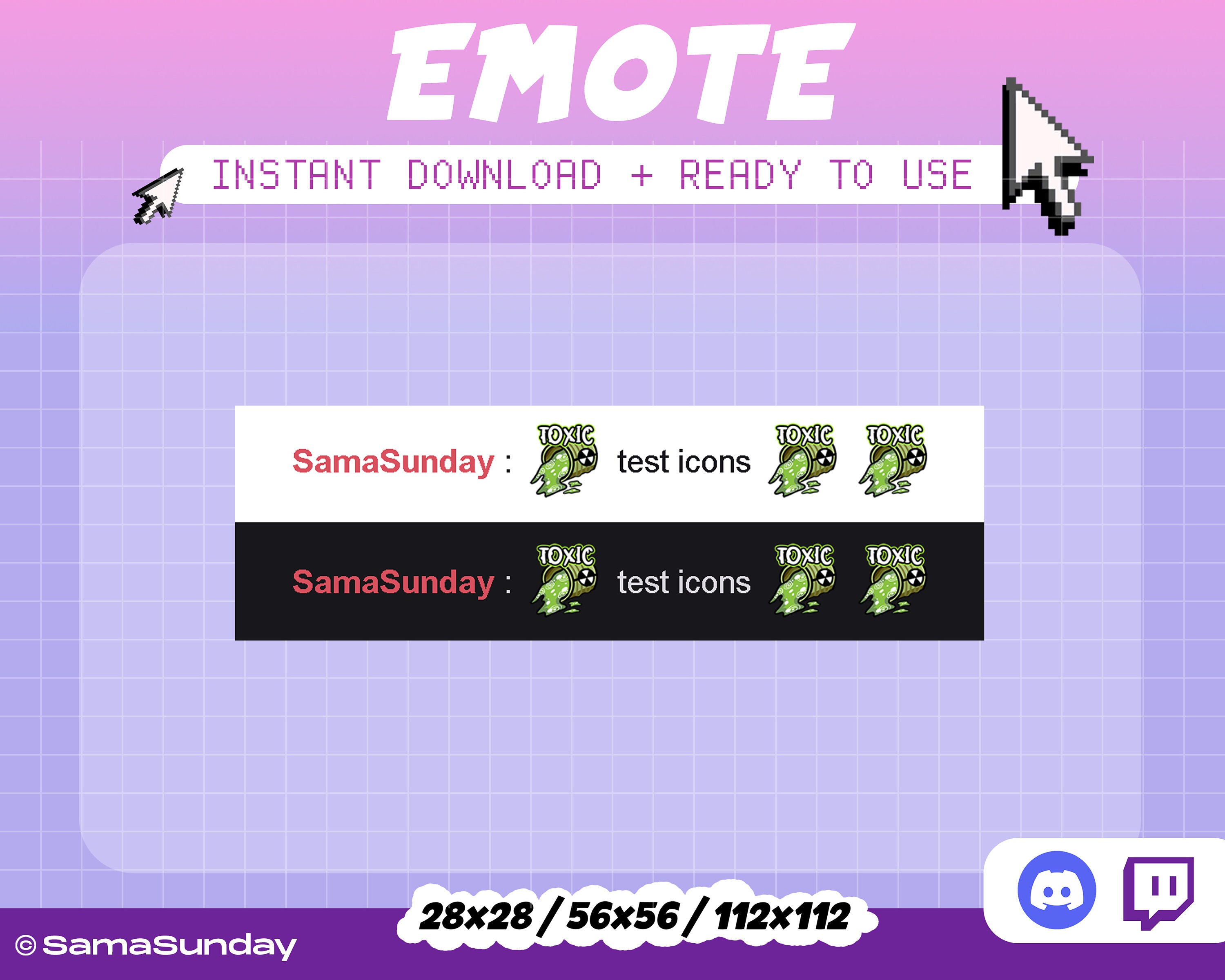 Toxic Emote, Twitch Emote, Discord Emote, Youtube Emote, Streamer Emote ...