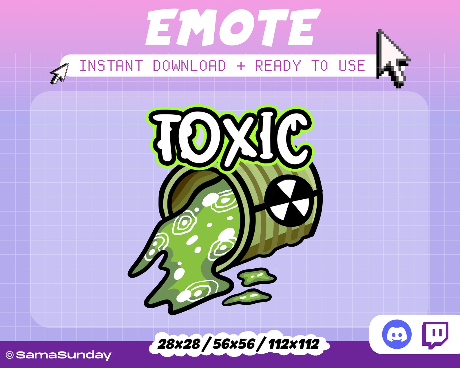 Toxic Emote, Twitch Emote, Discord Emote, Youtube Emote, Streamer Emote ...