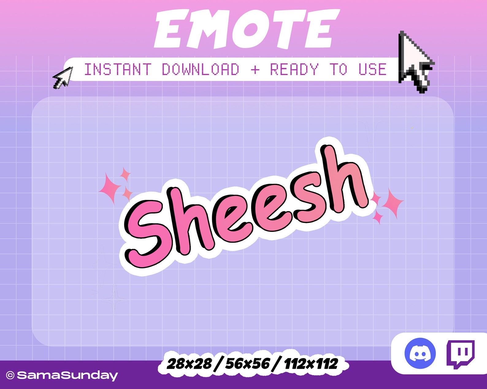 Sheesh Emote, Twitch Emote, Discord Emote, Youtube Emote, Streamer ...