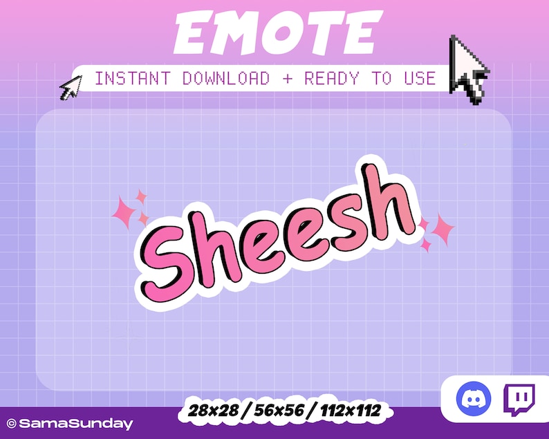 Sheesh Emote, Twitch Emote, Discord Emote, Youtube Emote, Streamer ...