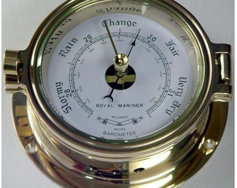 Antique Brass Barometer - Etsy