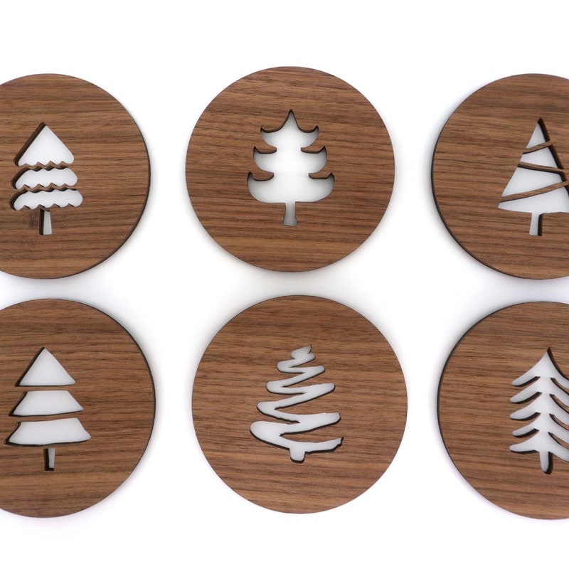 Christmas Coasters - Etsy