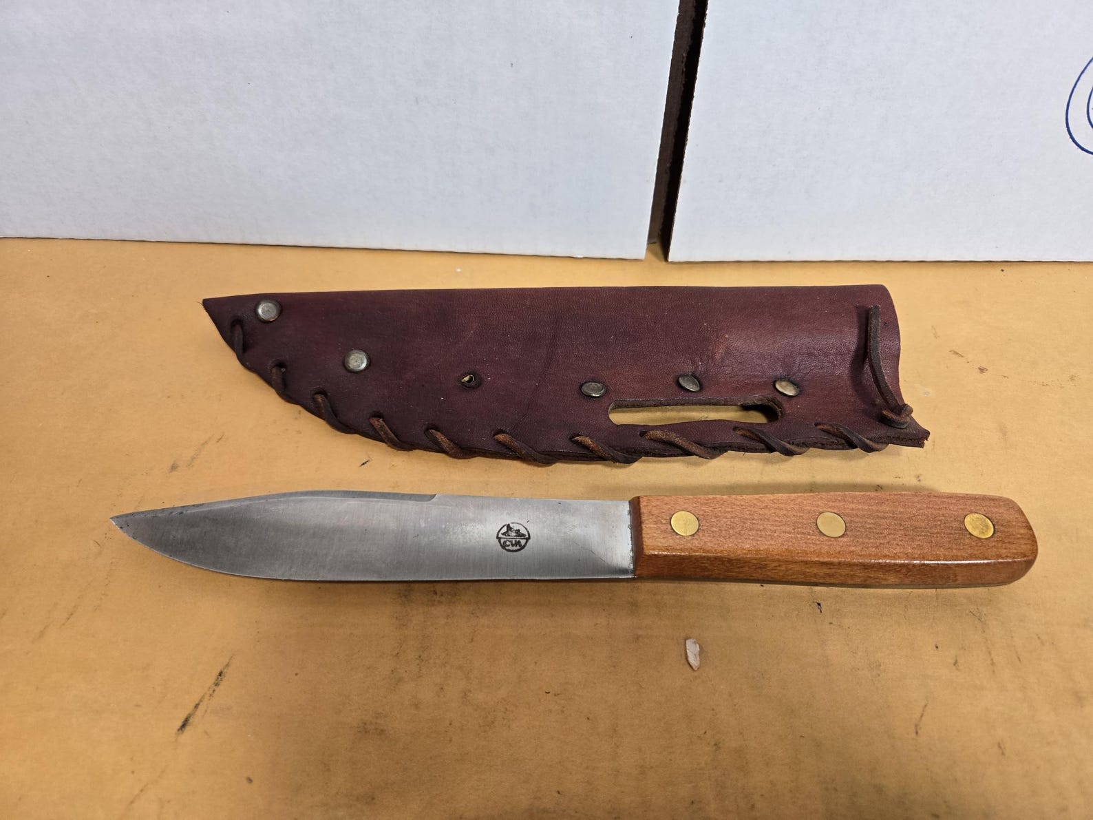 CVA Hunting Trade Knife and Sheath Connecticut Valley Arms 1980s - Etsy